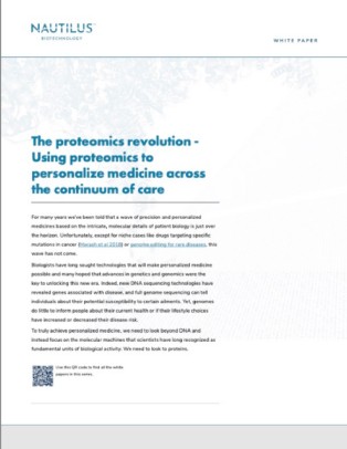White paper series: The proteomics revolution ~ Nautilus Biotechnology