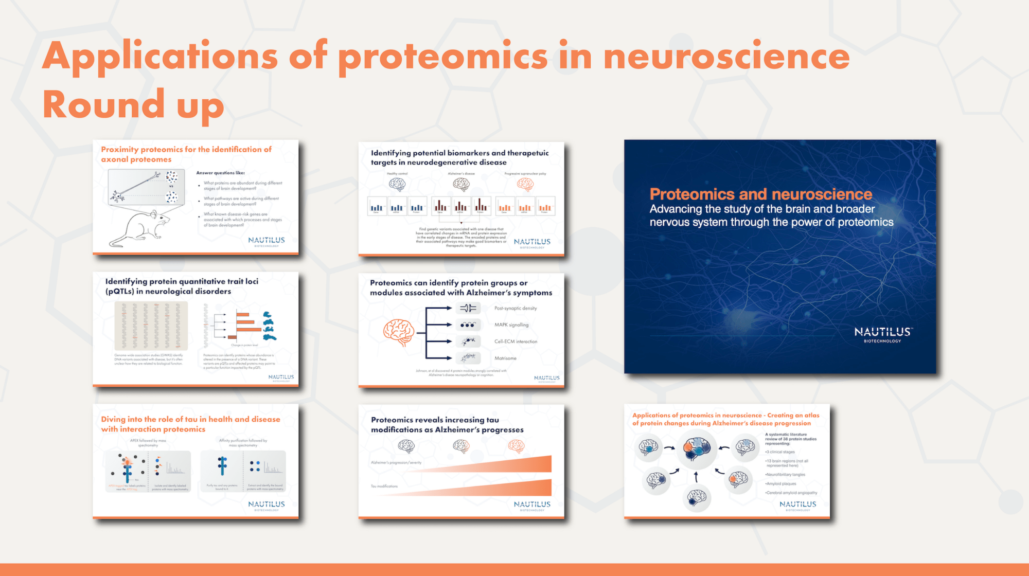 Applications of proteomics in neuroscience - Round up ~ Nautilus ...