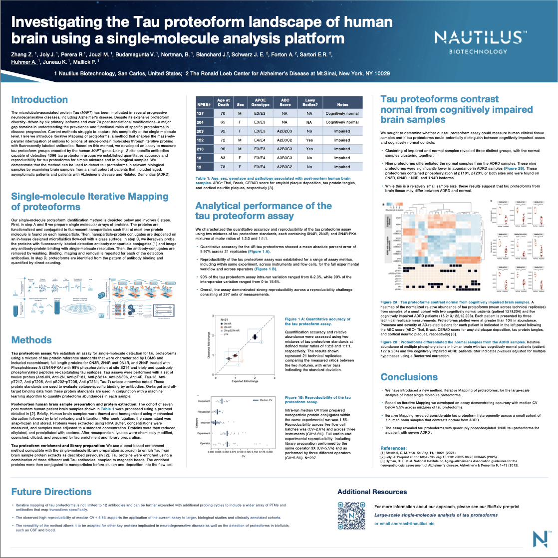 Excitement for Iterative Mapping of proteoforms at AAIC 2025 ~ Nautilus Biotechnology